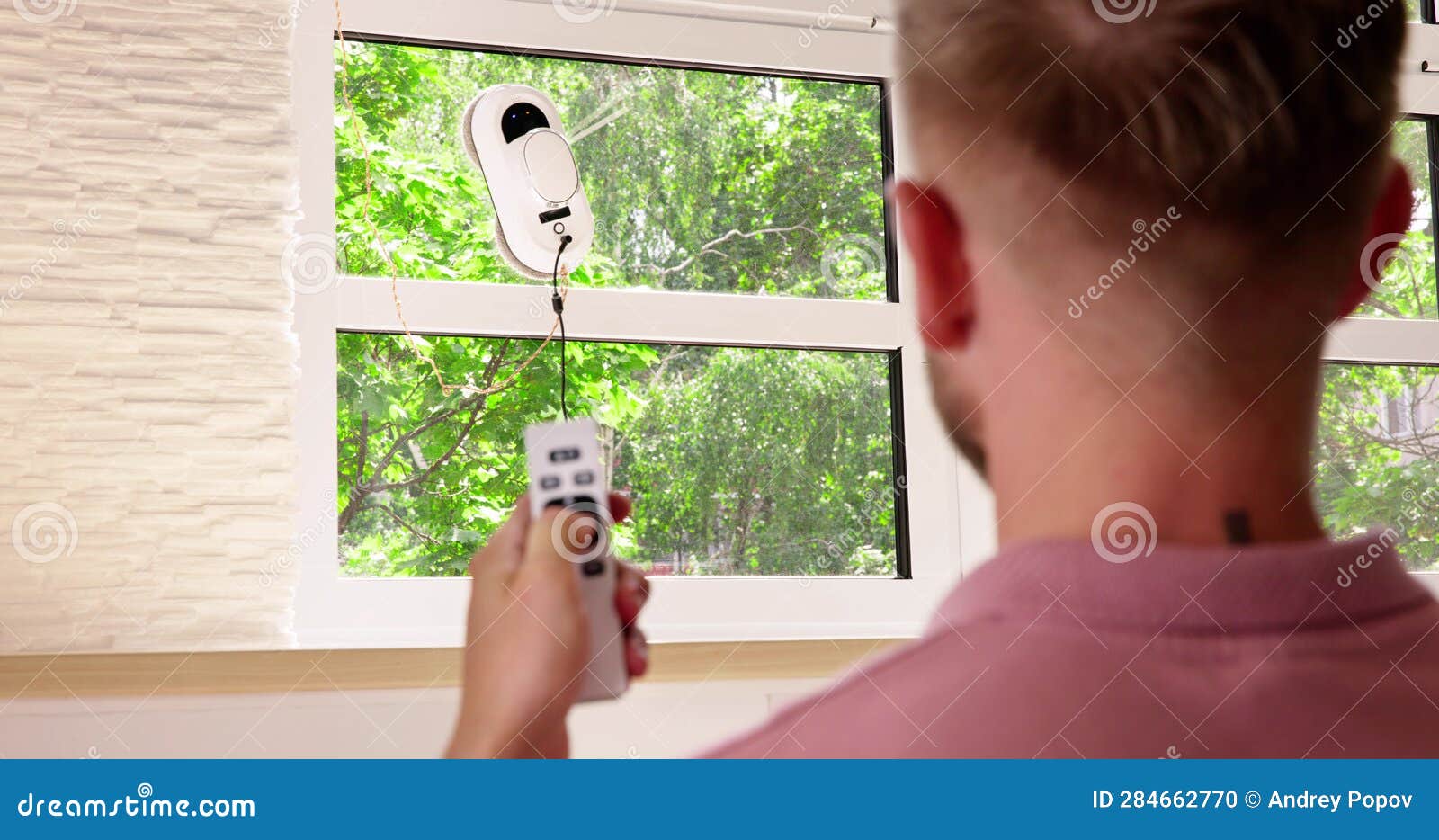 Automatic Window Glass Washer Stock Photo - Image of housework, house ...