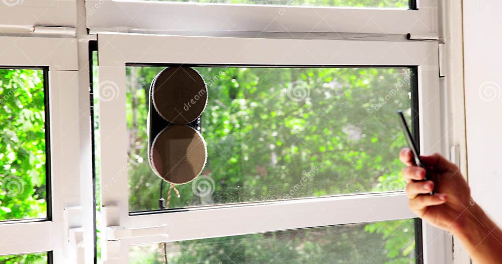 Automatic Window Glass Washer Stock Photo - Image of house, housework ...