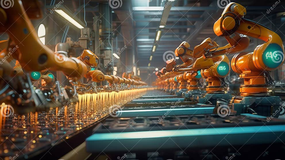 Automating the Production Line with Precision. Generative AI Stock ...