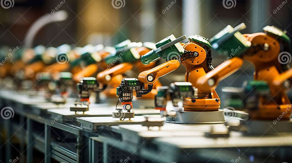 Automating the Production Line with Precision. Generative AI Stock ...