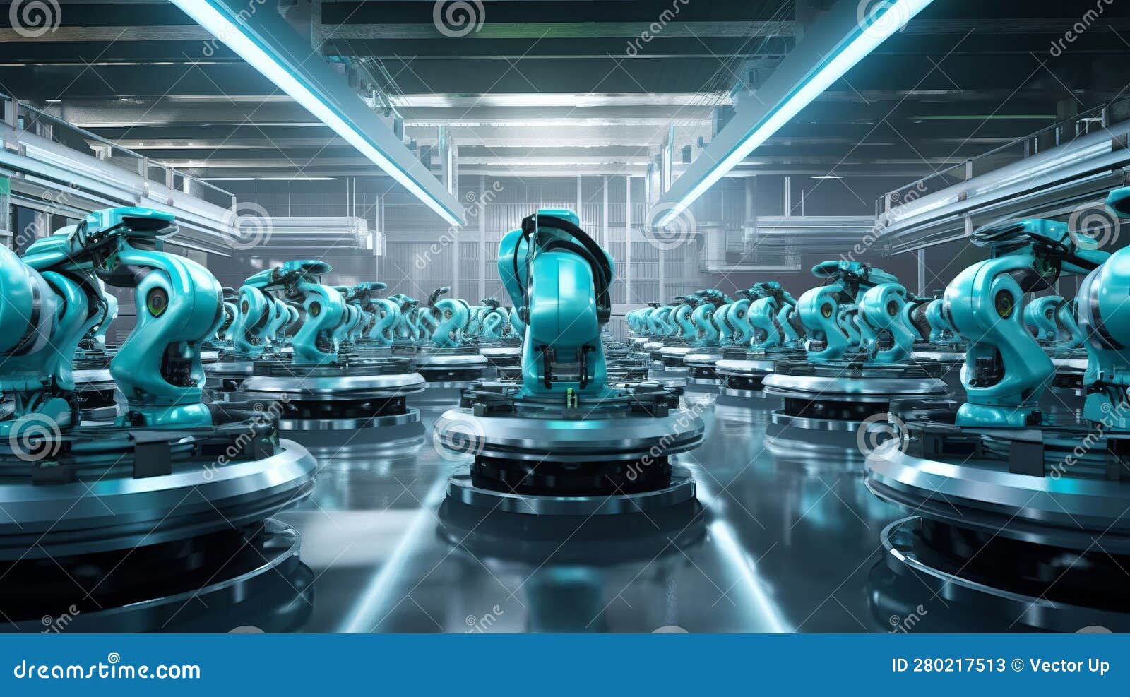 Automating the Production Line with Precision. Generative AI Stock ...