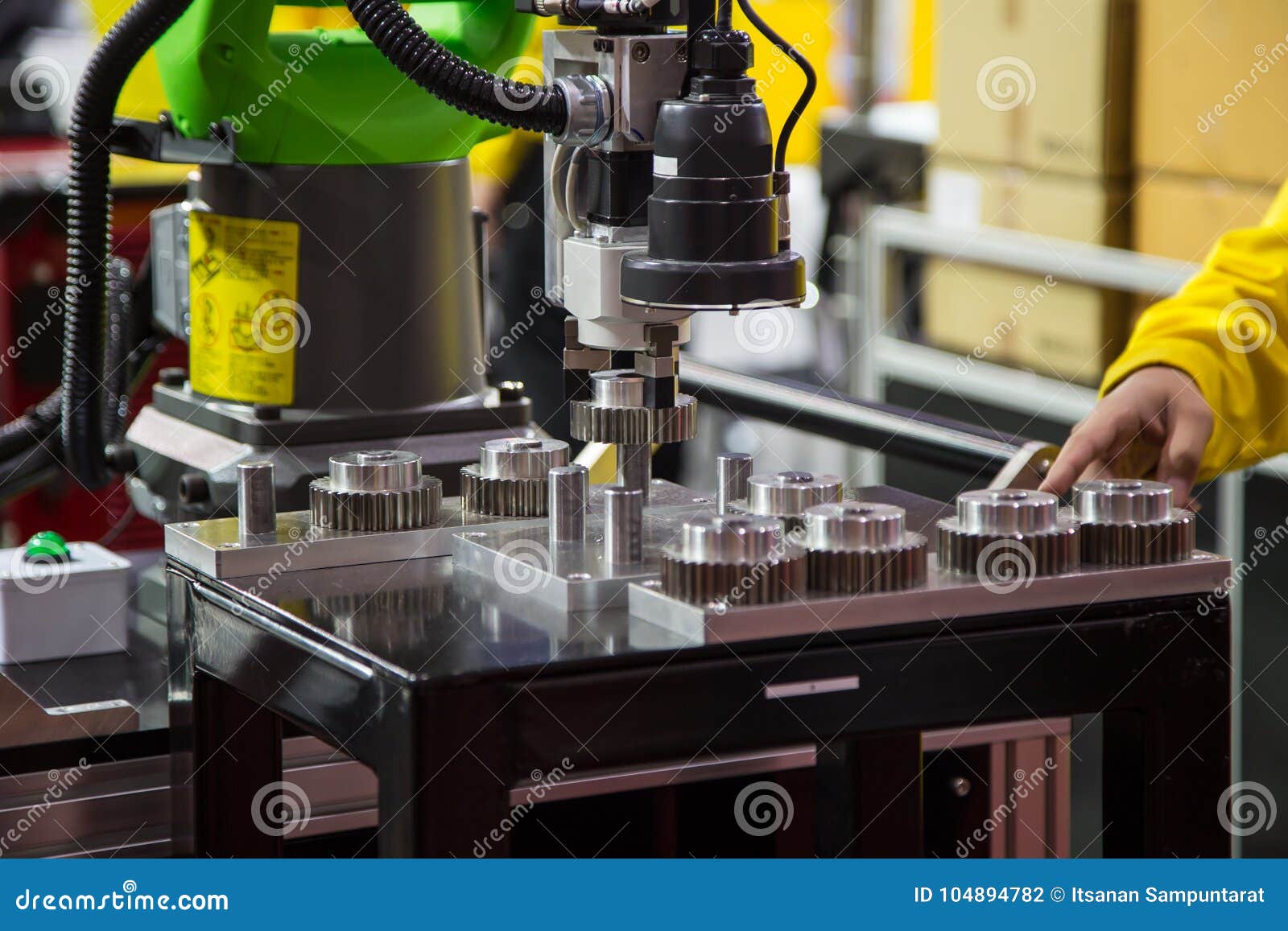 Automation Assembly Machine Stock Photo - Image of machinery, process ...