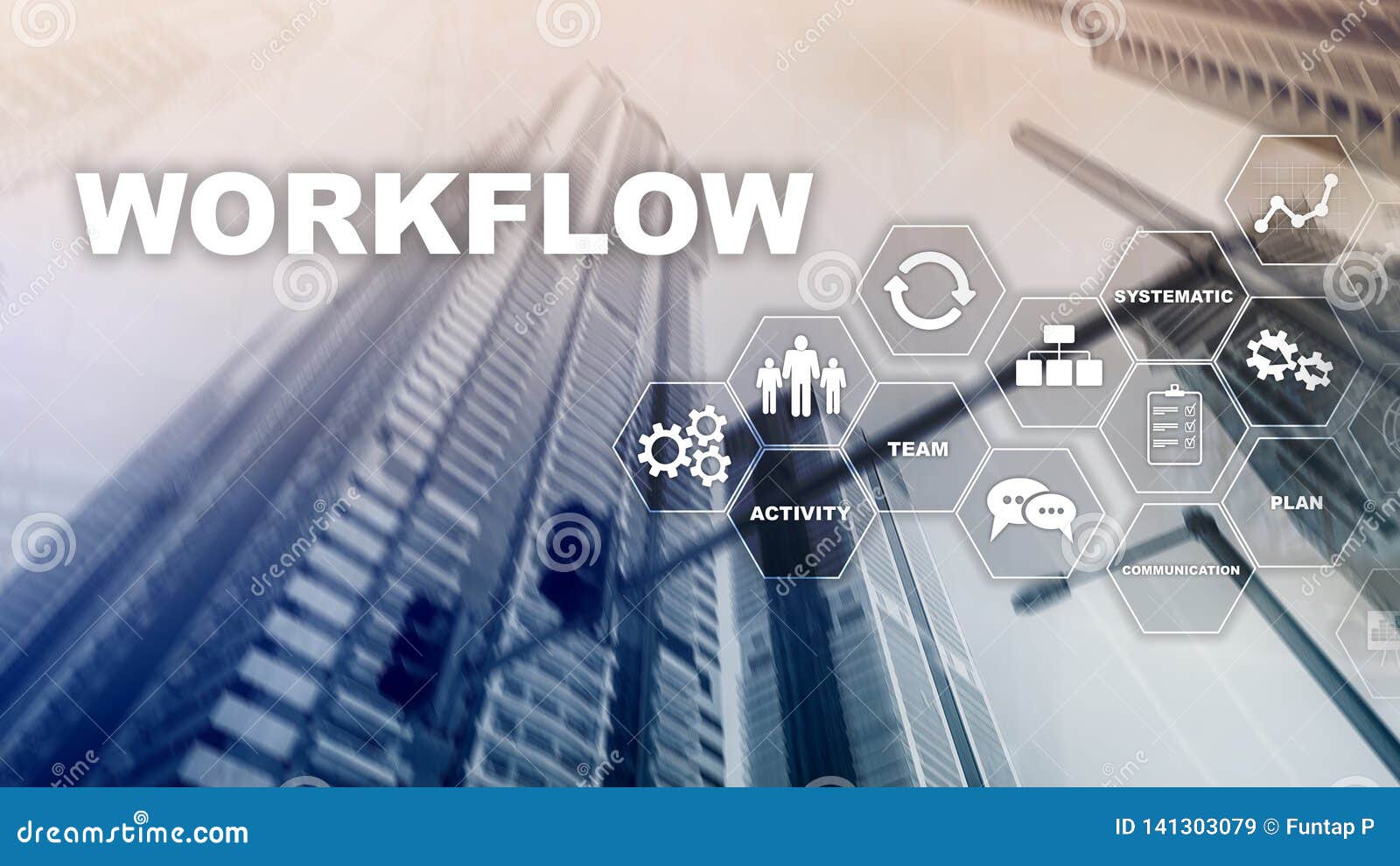Automation of Business Workflows. Work Process Stock Image - Image of ...