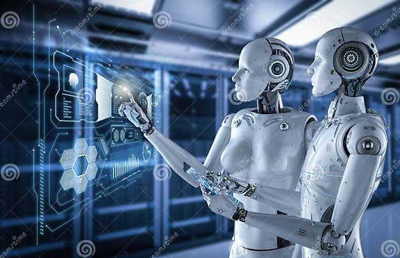 Automation computer server stock illustration. Illustration of ...