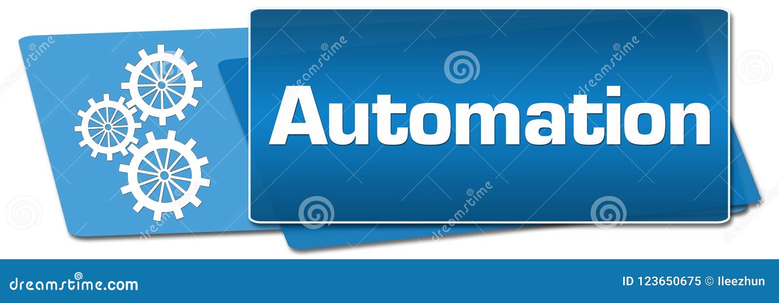 Automation Blue Side Squares Stock Illustration - Illustration of ...