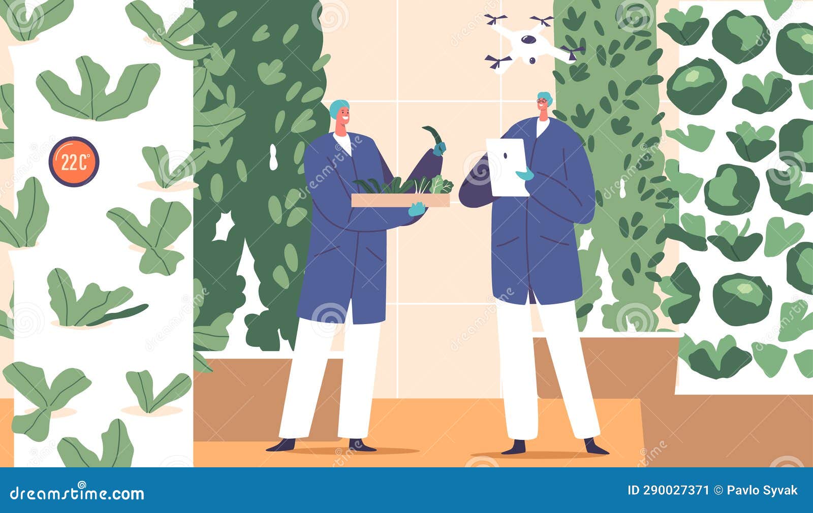 Automation of Crop Production Scene with Worker Characters Using ...