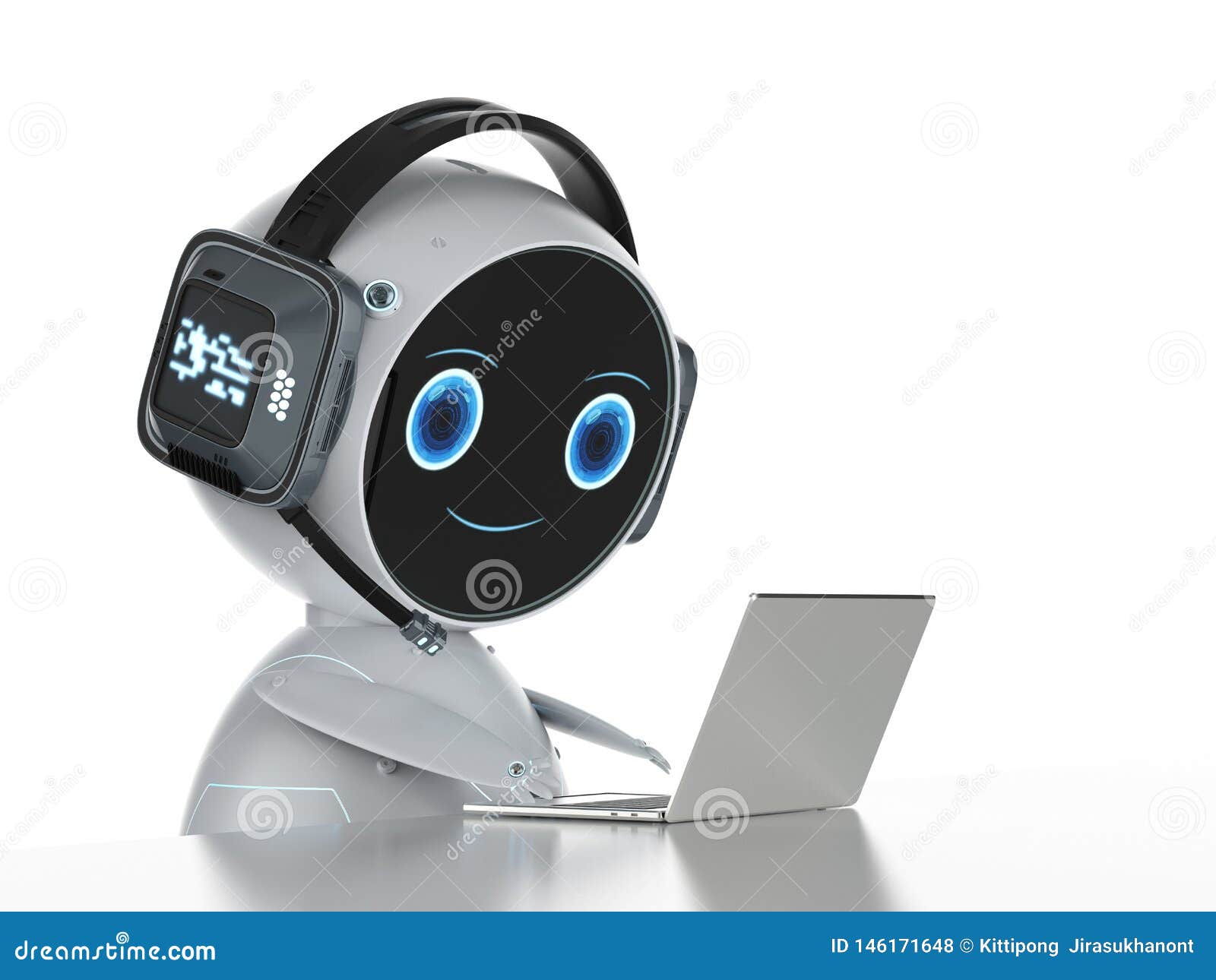 Automation Customer Service Stock Illustration - Illustration of ...