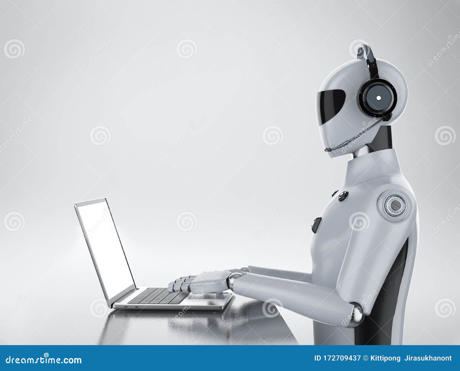 Automation Customer Service Stock Illustration - Illustration of ...