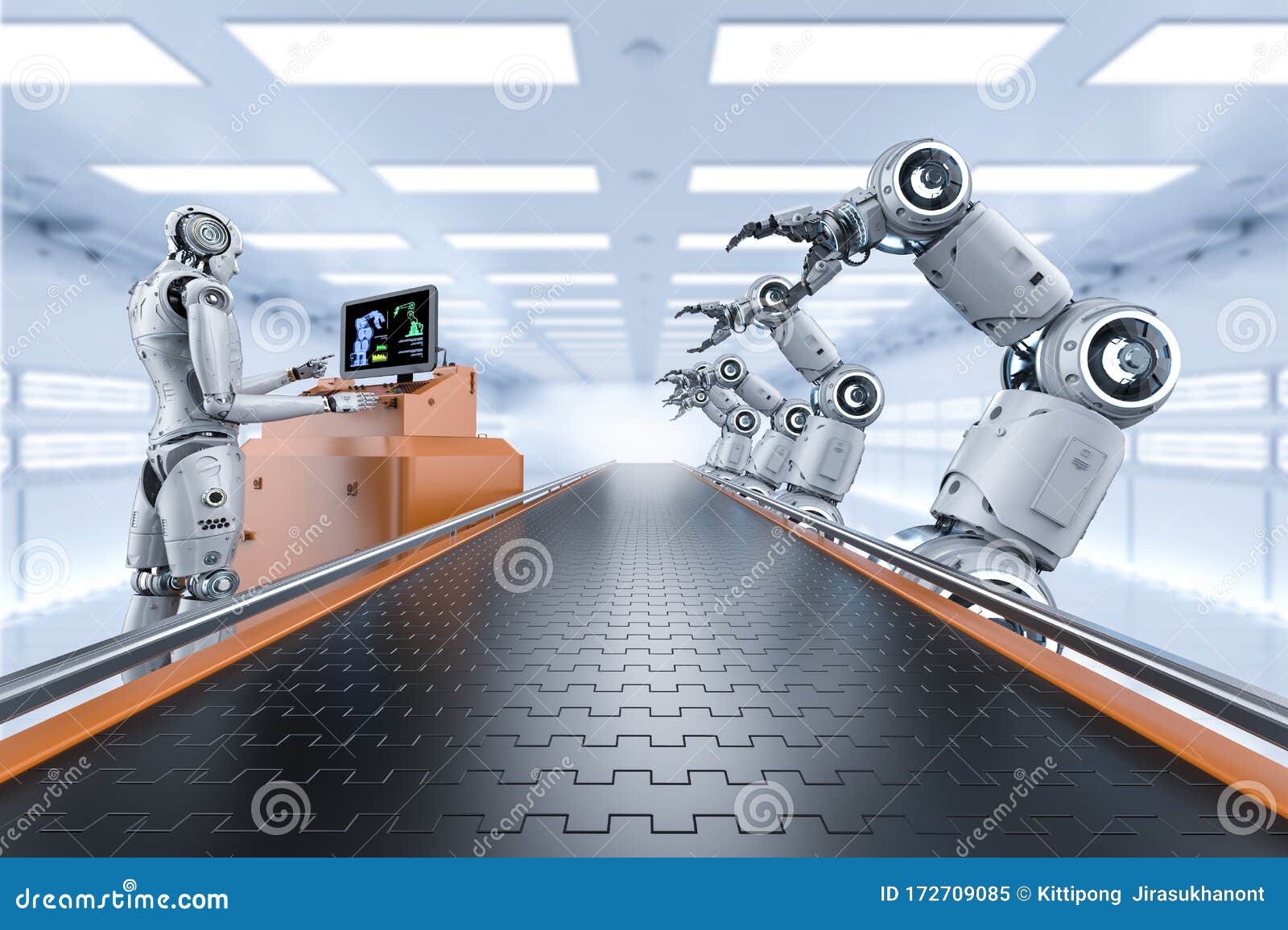 Automation factory concept stock illustration. Illustration of ...