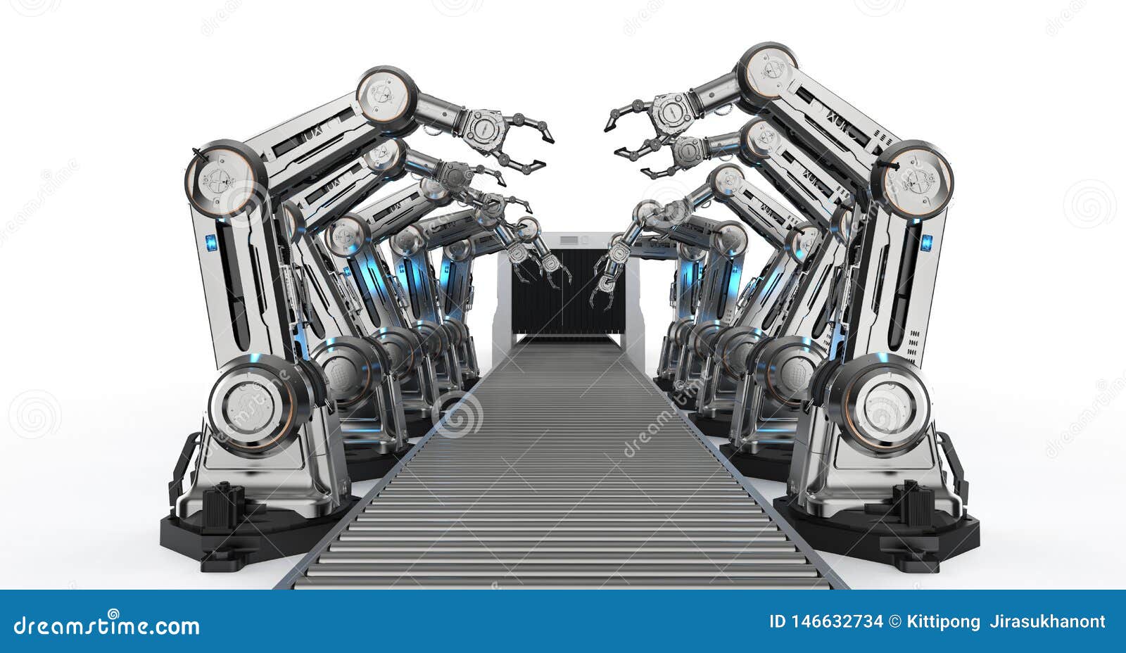 Automation factory concept stock illustration. Illustration of machine ...