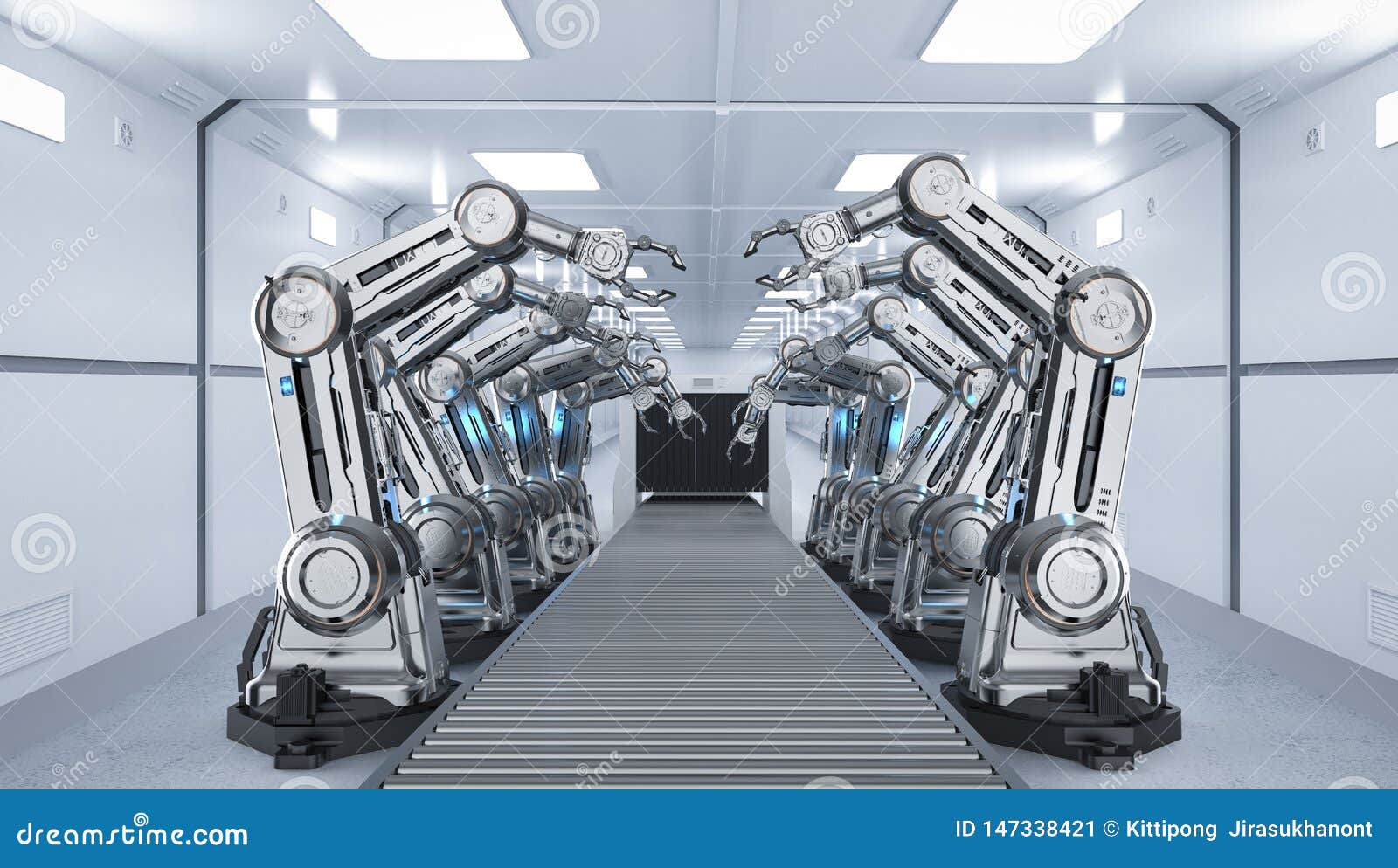 Automation factory concept stock illustration. Illustration of ...