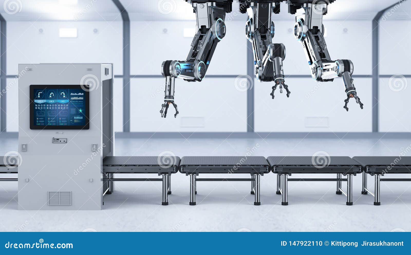 Automation factory concept stock illustration. Illustration of ...