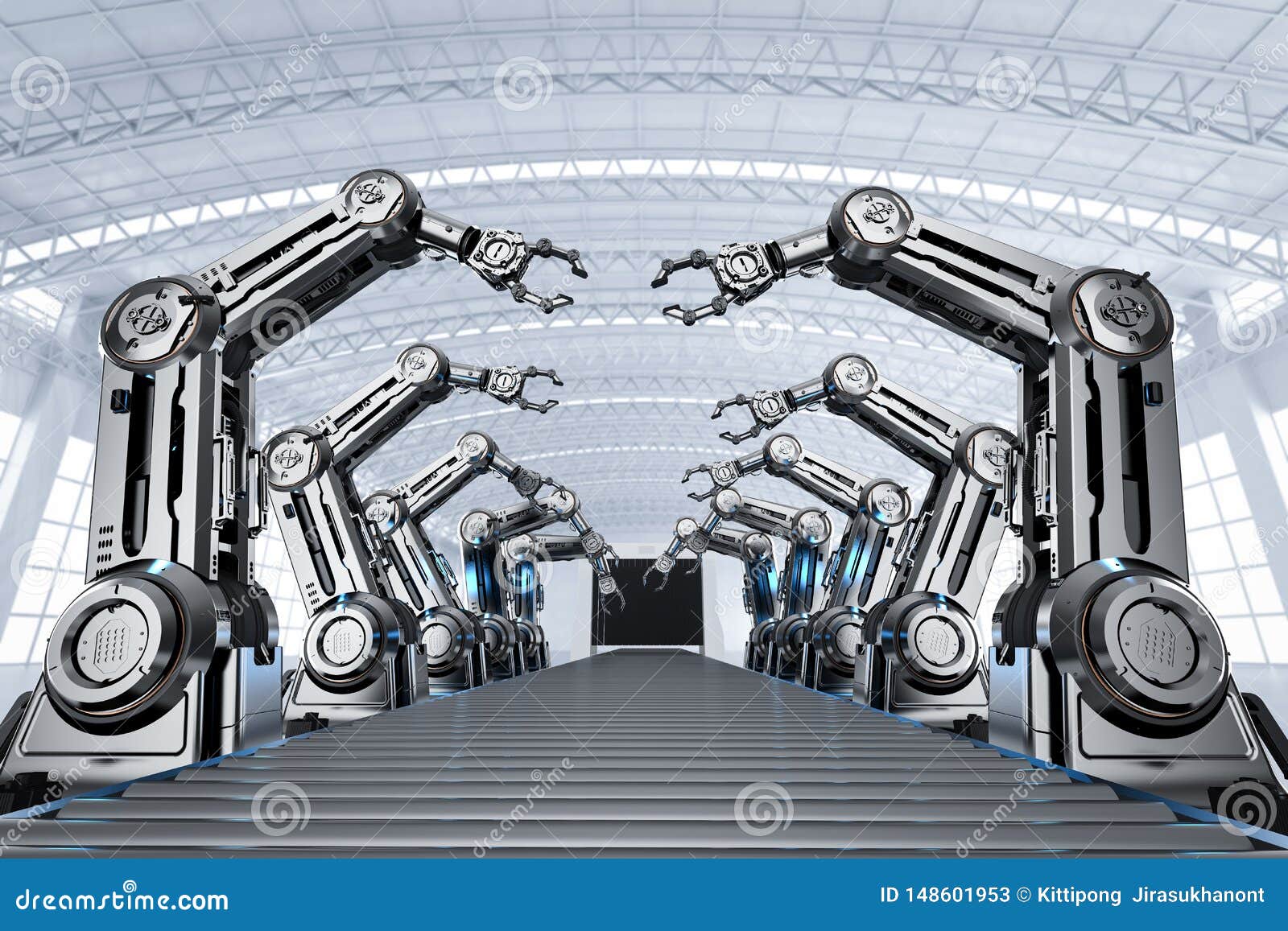 Automation factory concept stock illustration. Illustration of ...