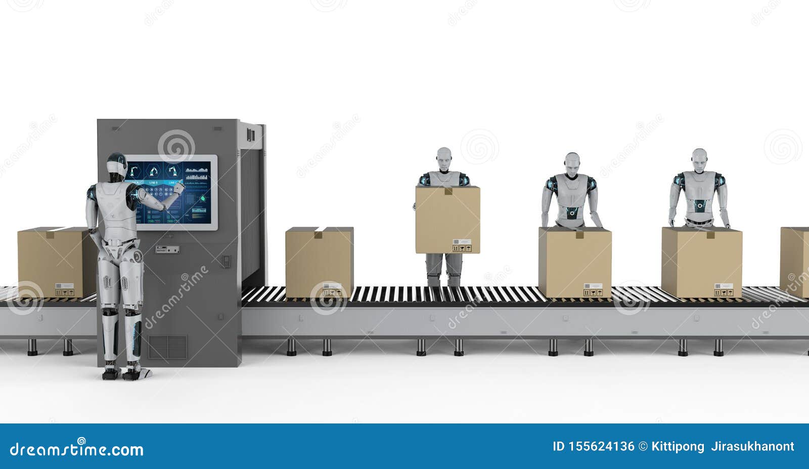 Automation factory concept stock illustration. Illustration of ...
