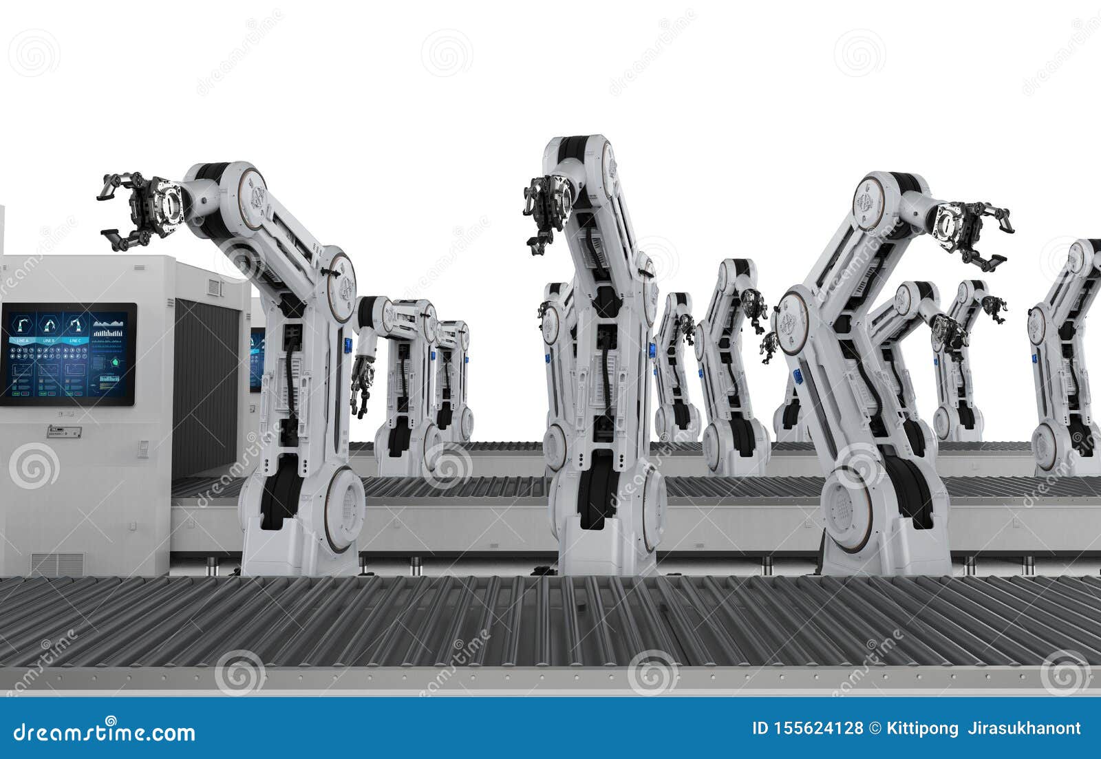 Automation Industry Concept Stock Illustration - Illustration of engine ...