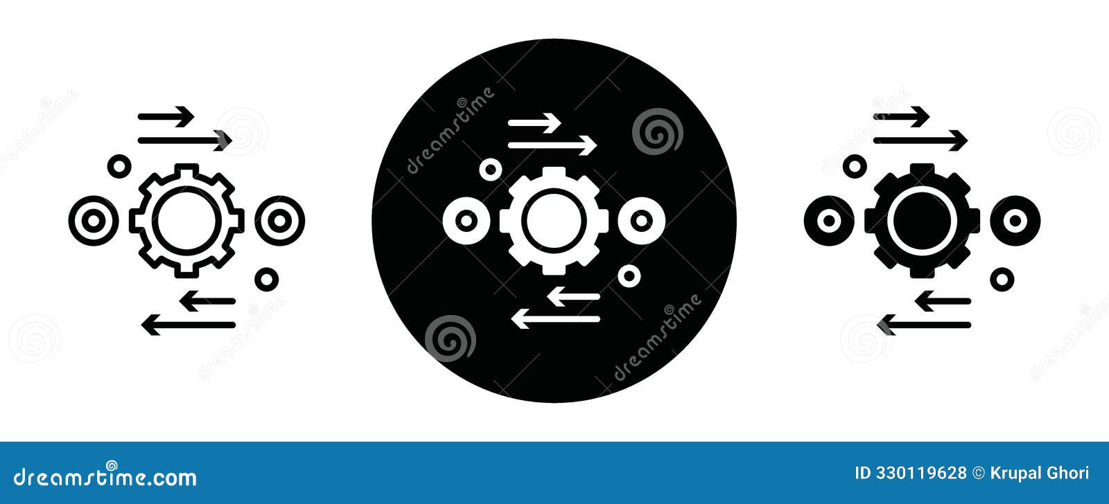 Automation and Optimization Outline Icon Collection or Set. Automation ...