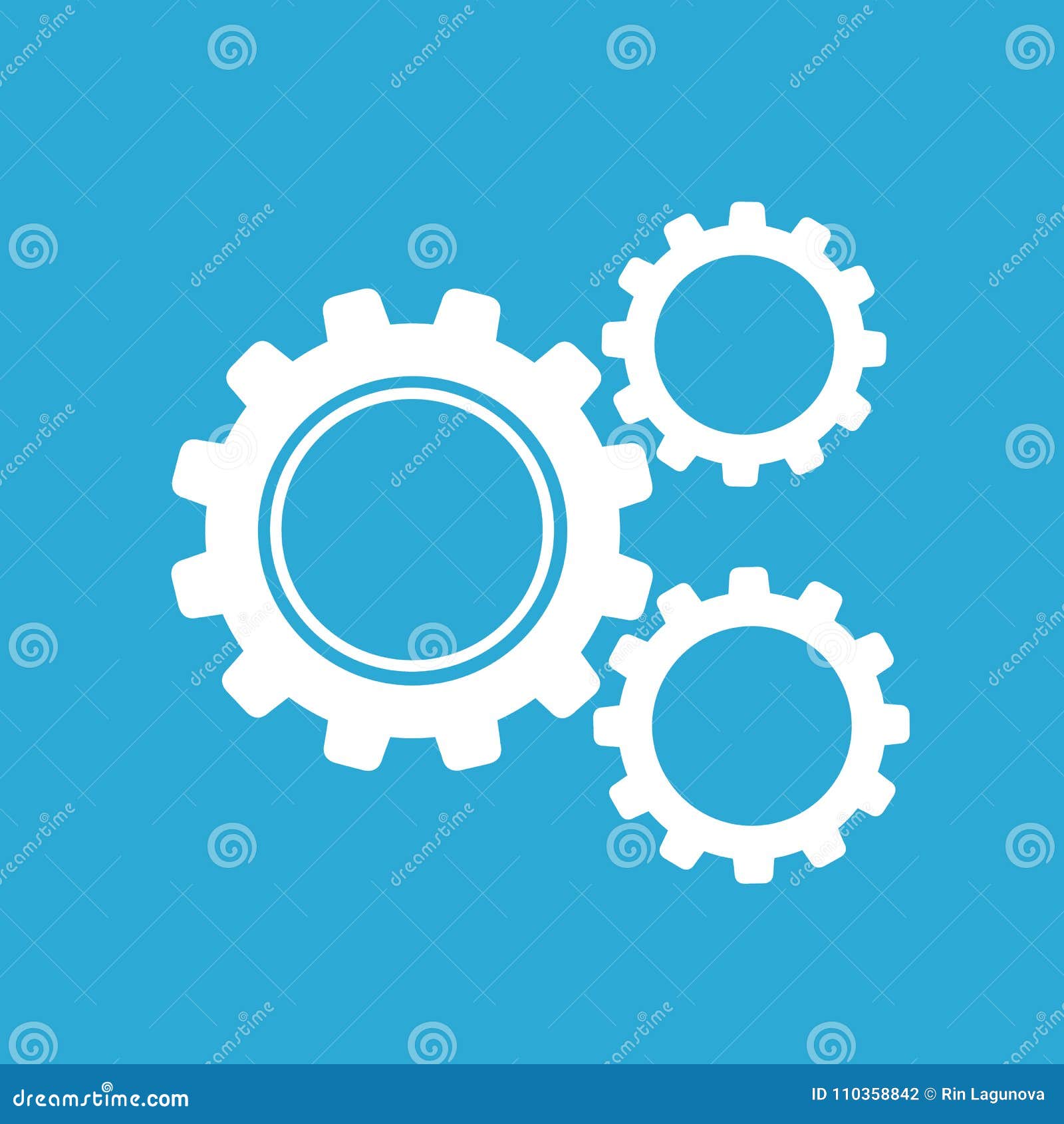 Automation Process Icon, Business Concept, Flat Design, VECTOR ...