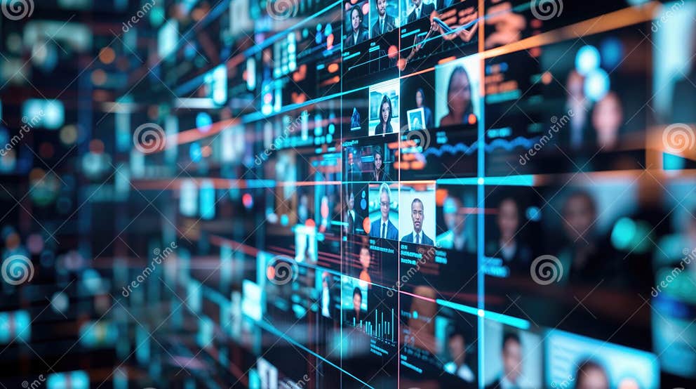 Automation Relationships. Dynamic Digital Wall Displaying Diverse ...