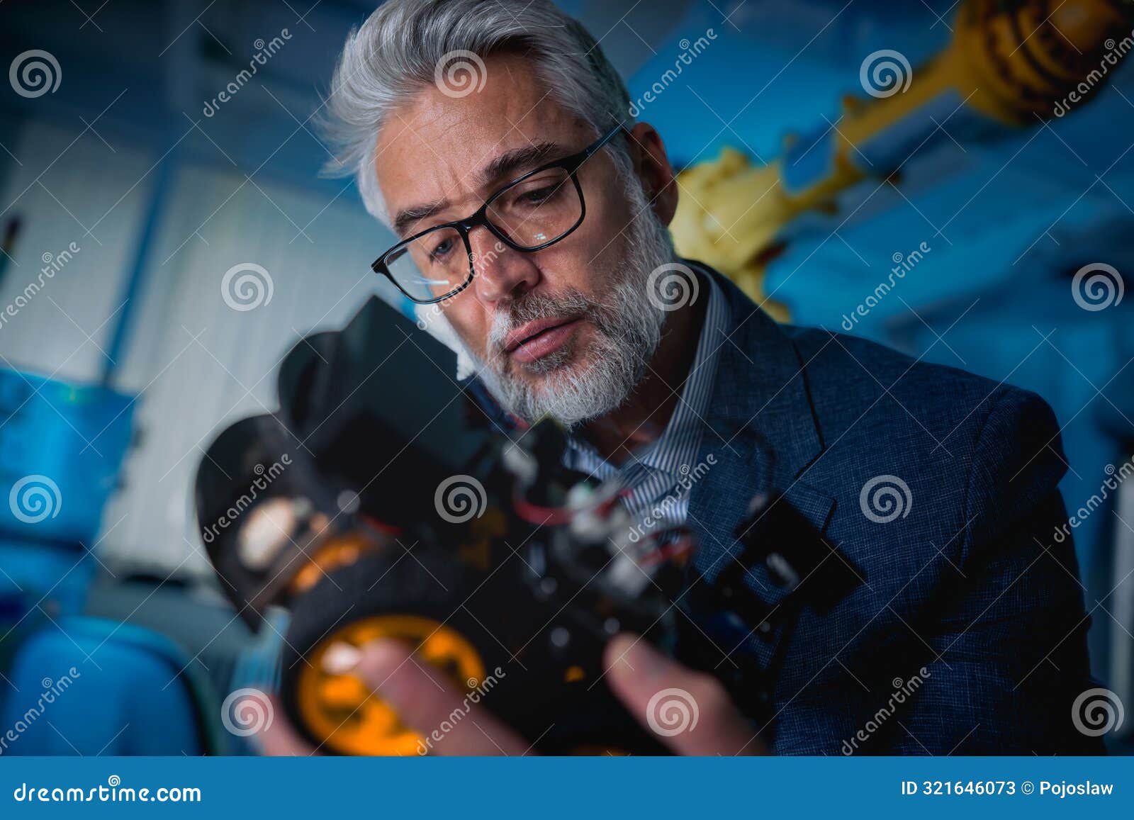 Automation, Robotics Engineer Assembling Robotic Car Prototype for ...