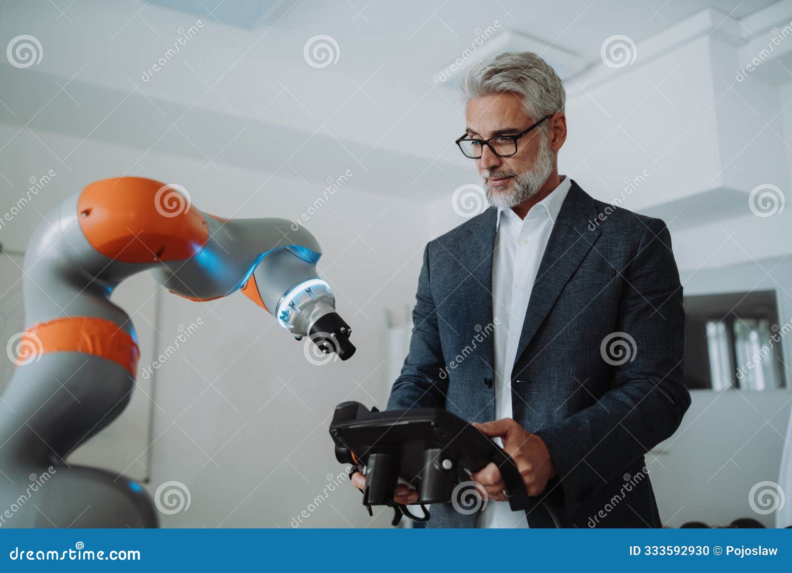 Automation, Robotics Engineer Working on Robotic Knee Replacement ...