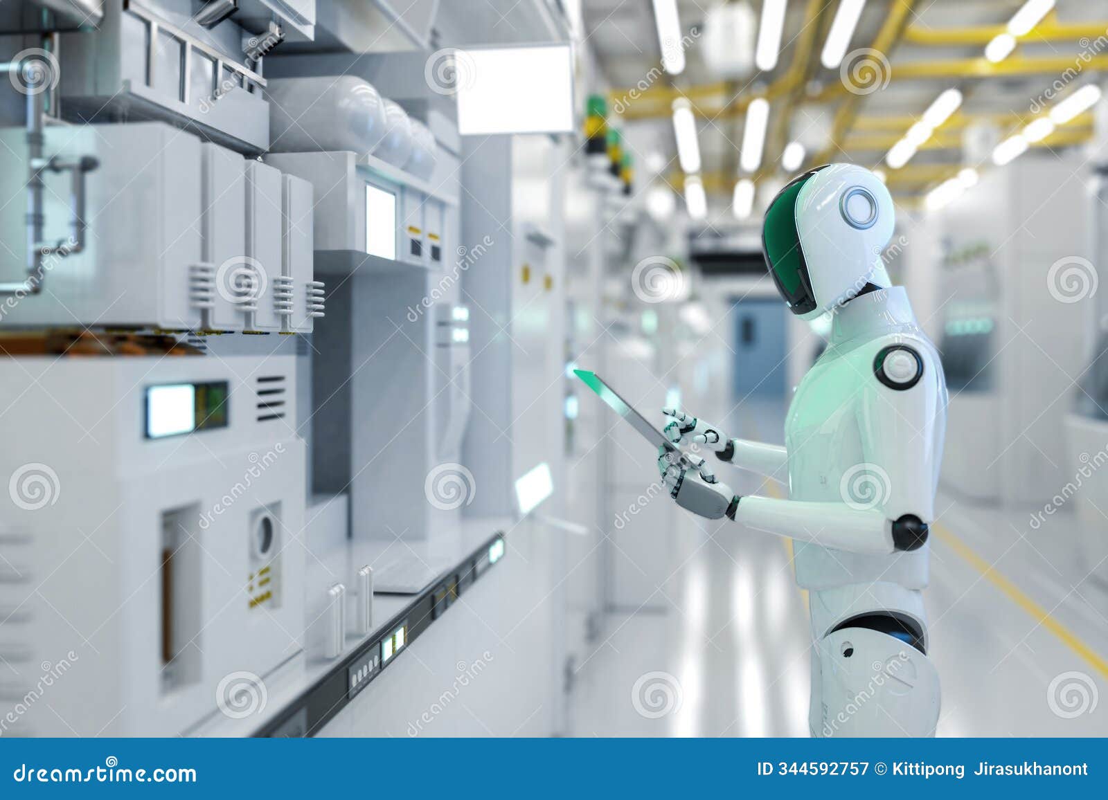 Semiconductor Manufacturing With Robotic Arms With Silicon Wafers ...