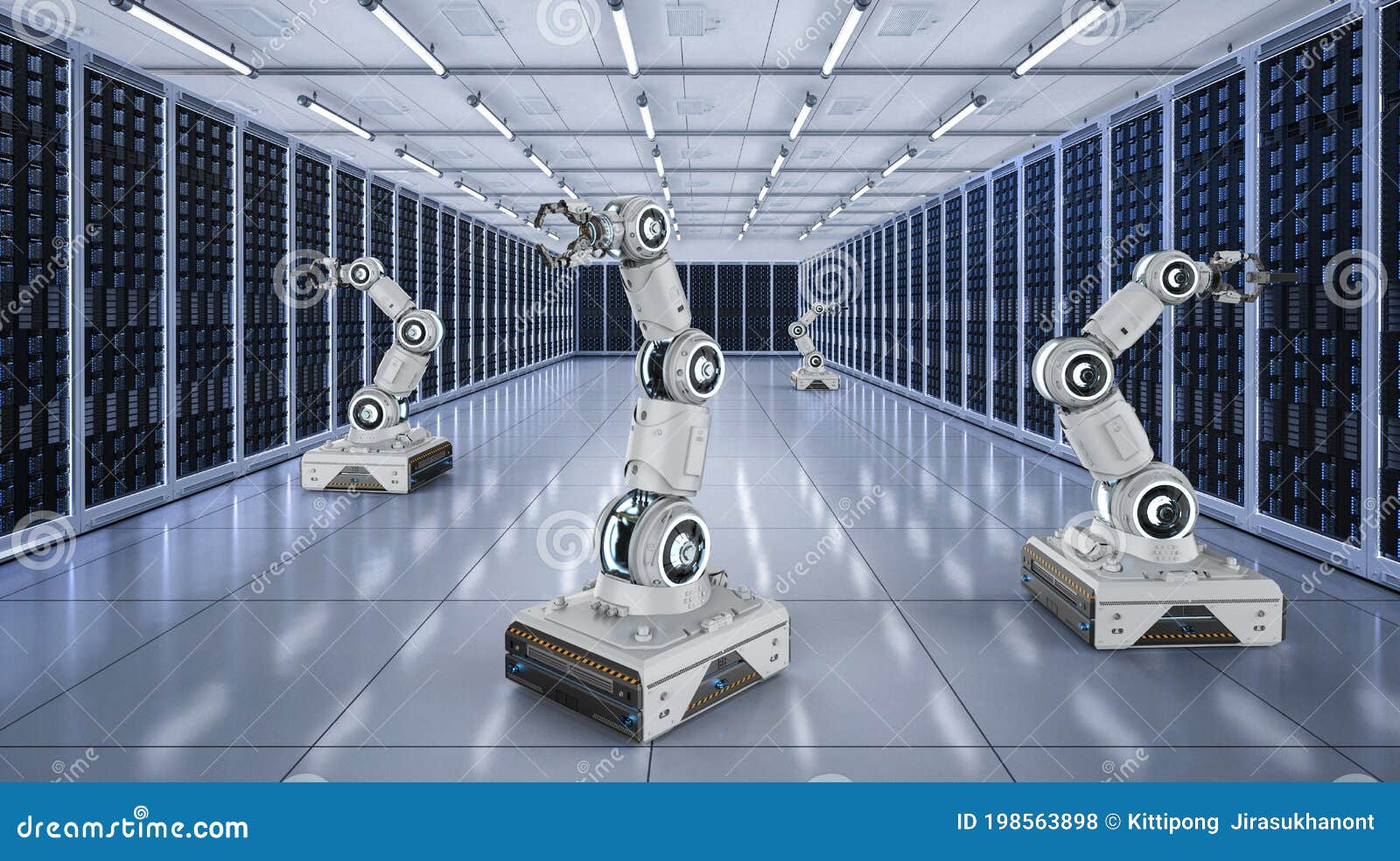 Automation server room stock illustration. Illustration of information ...