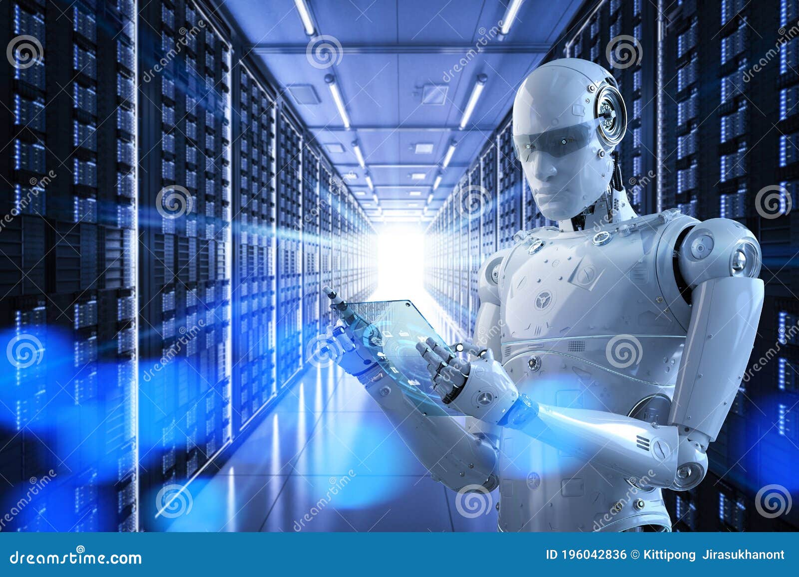 Automation server room stock illustration. Illustration of internet ...