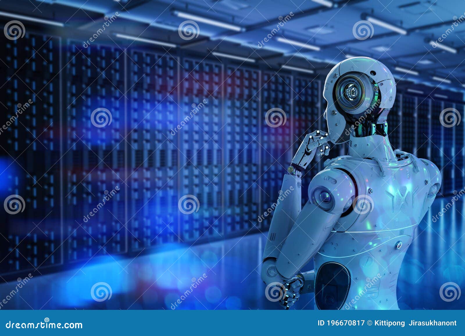 Automation server room stock illustration. Illustration of computer ...