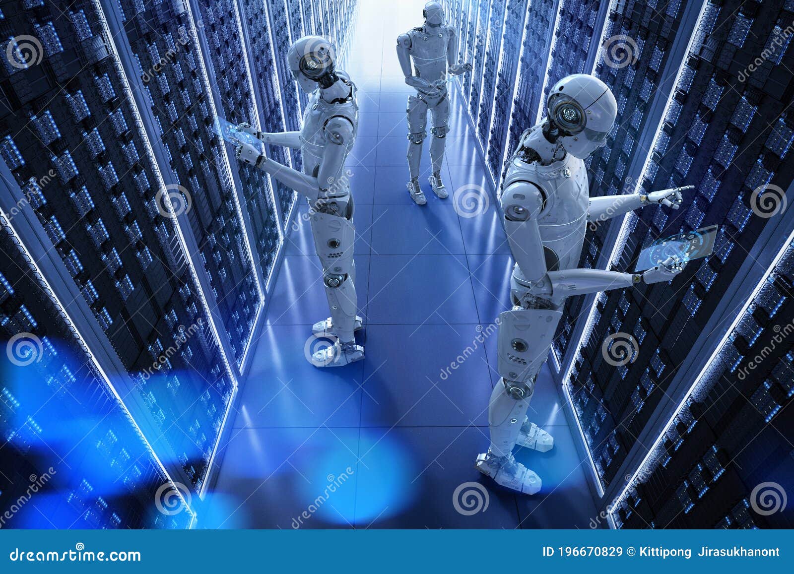 Automation server room stock illustration. Illustration of backup ...