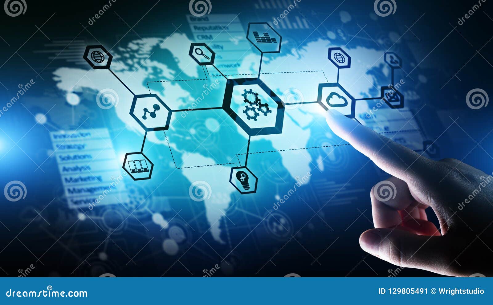 Automation and Smart Industry 4.0, Internet of Things IOT , Gears and ...