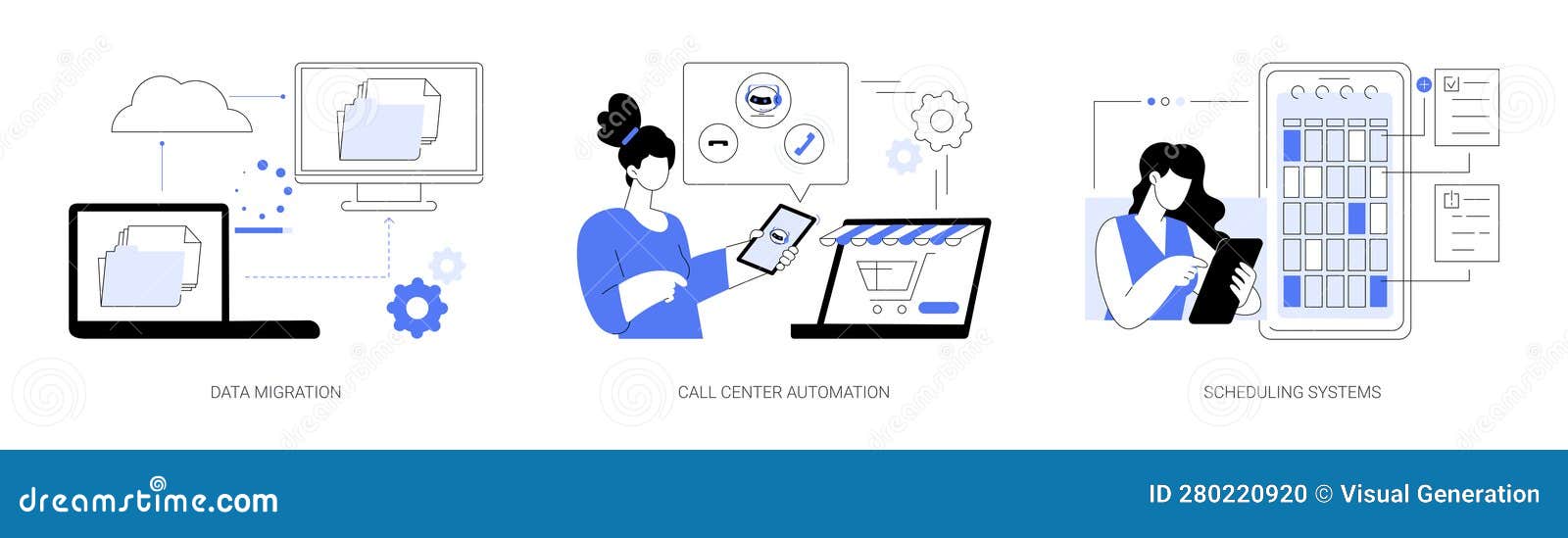 Automation Software Abstract Concept Vector Illustrations. Stock Vector ...