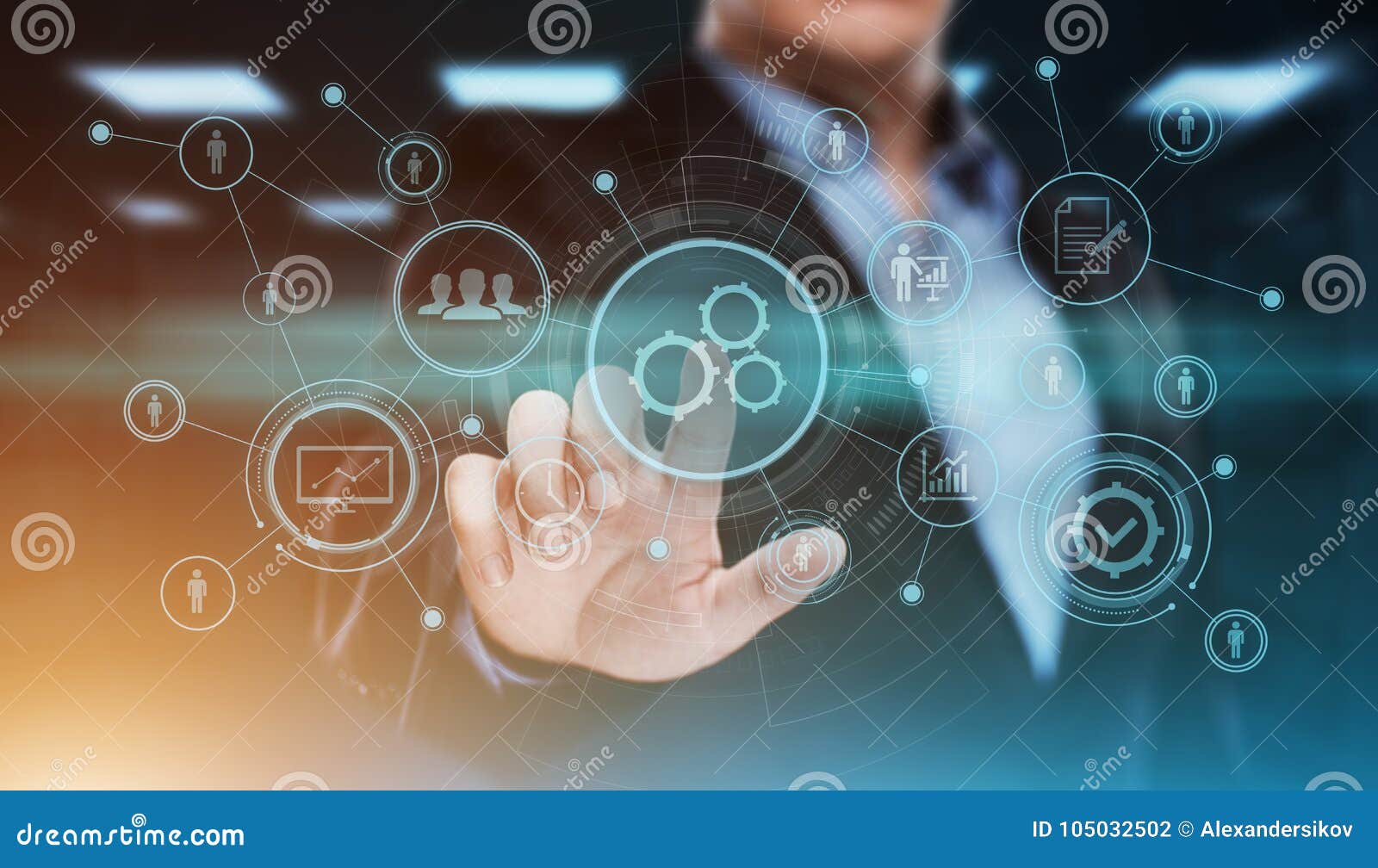 Automation Software Technology Process System Business Concept Stock ...