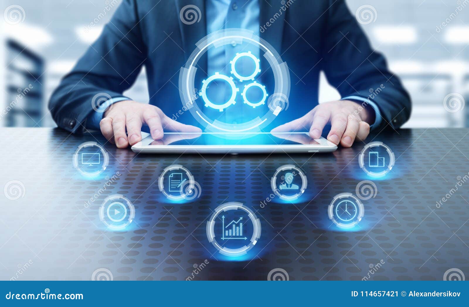 Automation Software Technology Process System Business Concept Stock ...