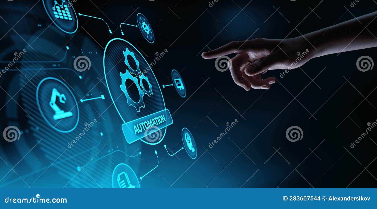 Automation Software Technology Process System Business Concept Stock ...