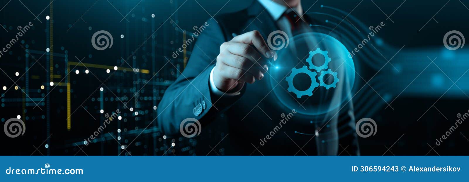 Automation Software Technology Process System Business Concept Stock ...