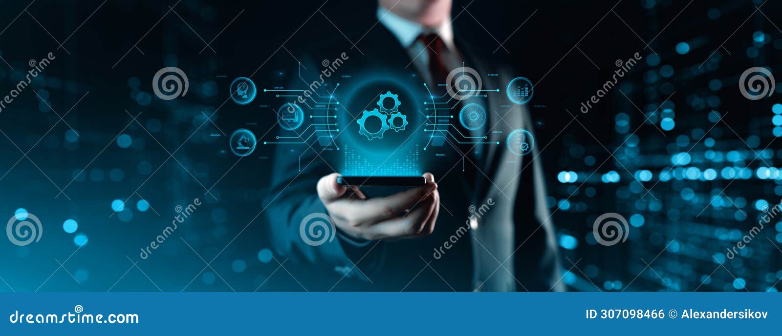 Automation Software Technology Process System Business Concept Stock ...