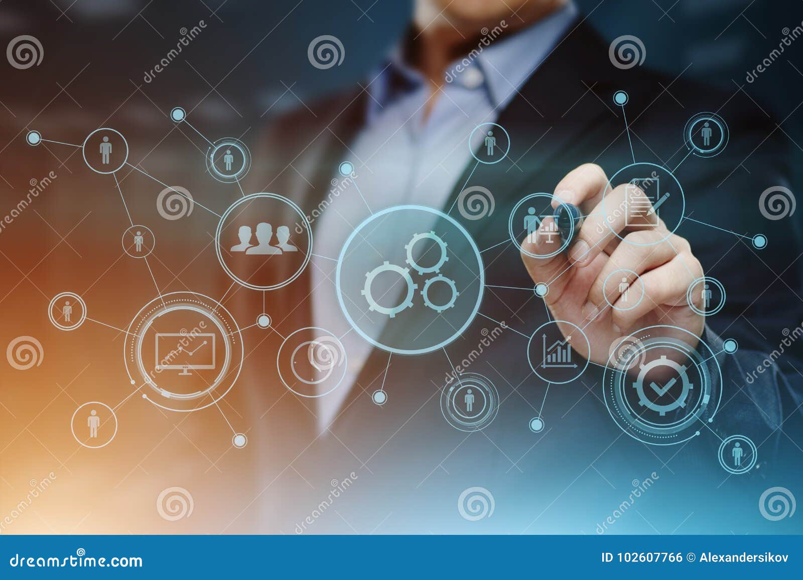 Automation Software Technology Process System Business Concept Stock ...