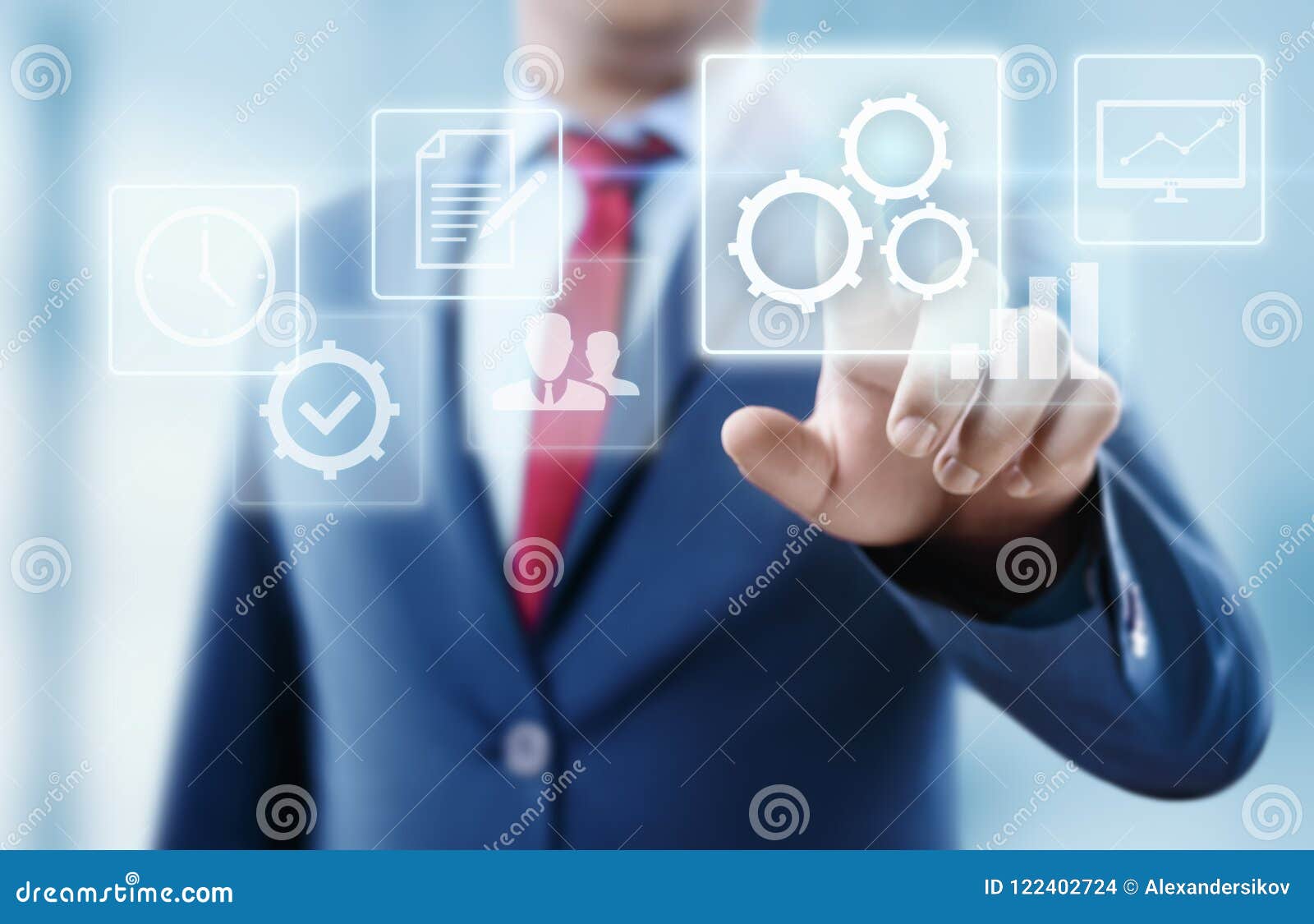 Automation Software Technology Process System Business Concept Stock ...