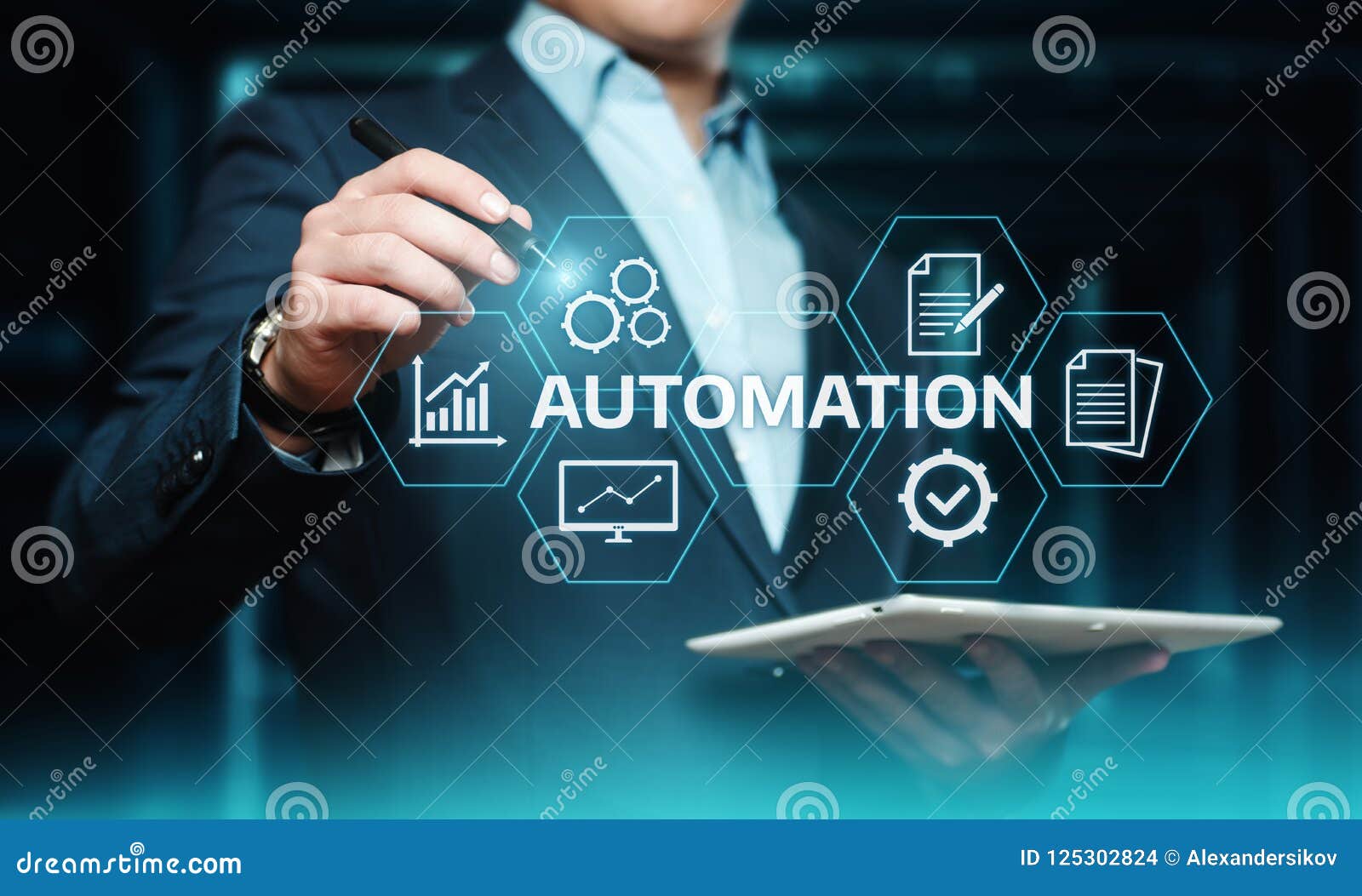 Automation Software Technology Process System Business Concept Stock ...