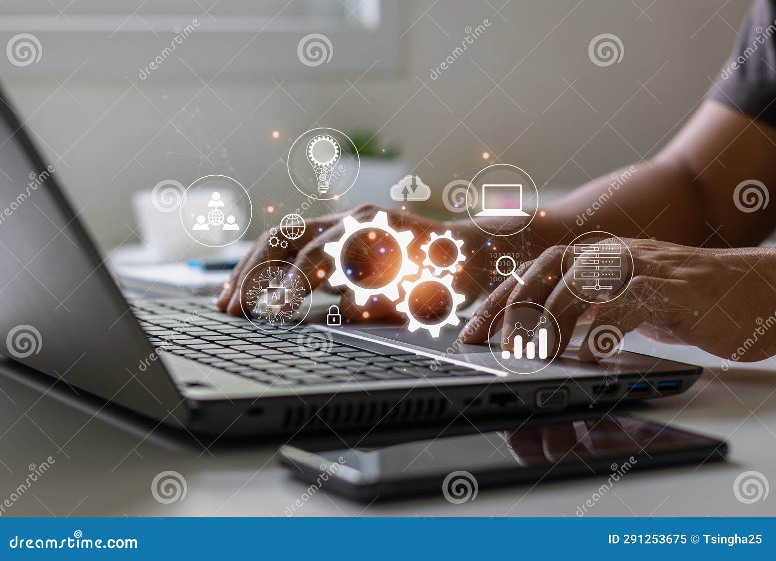 Automation Software Technology Process System Business Concept ...