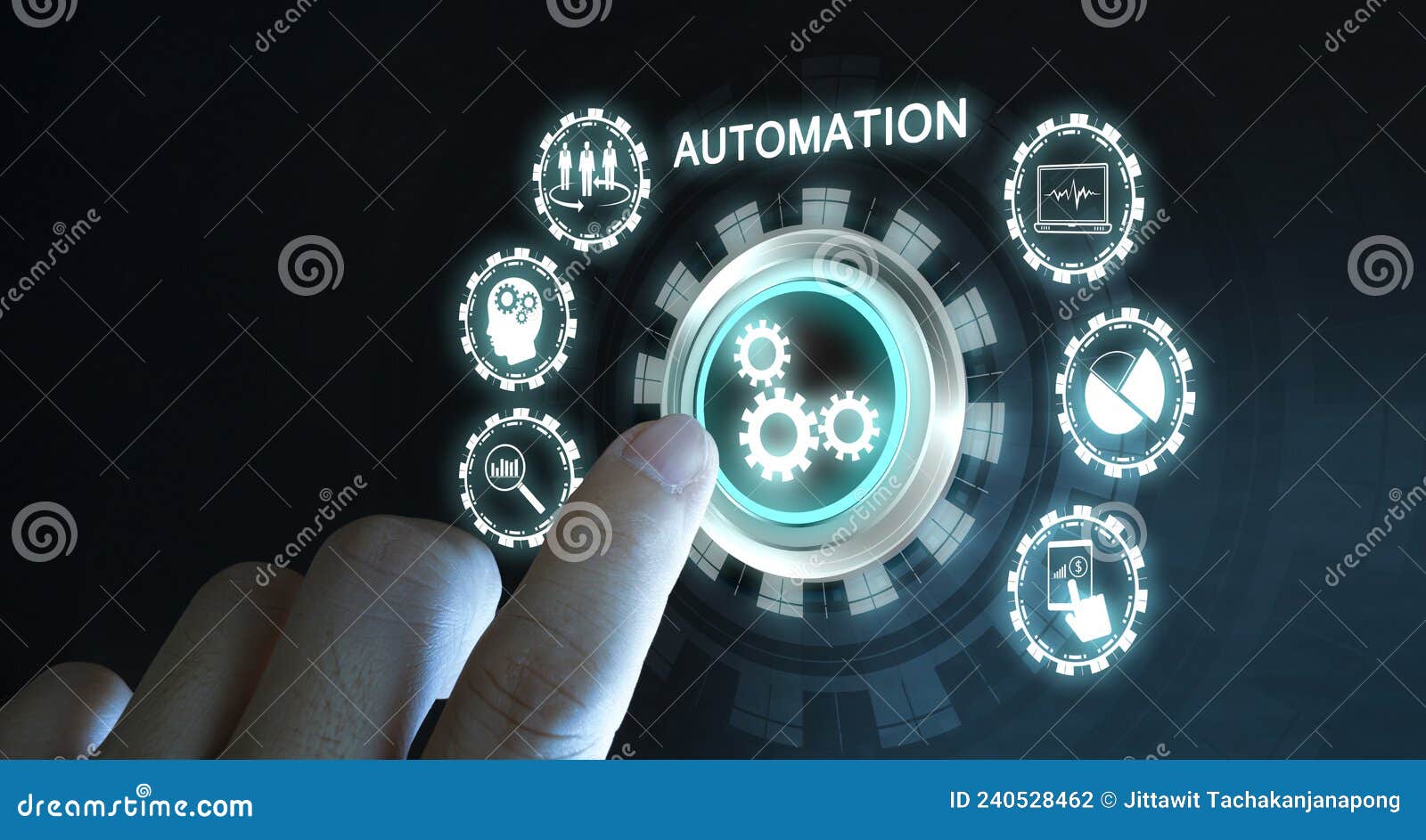 Automation Software Technology Process System Business Concept Stock ...