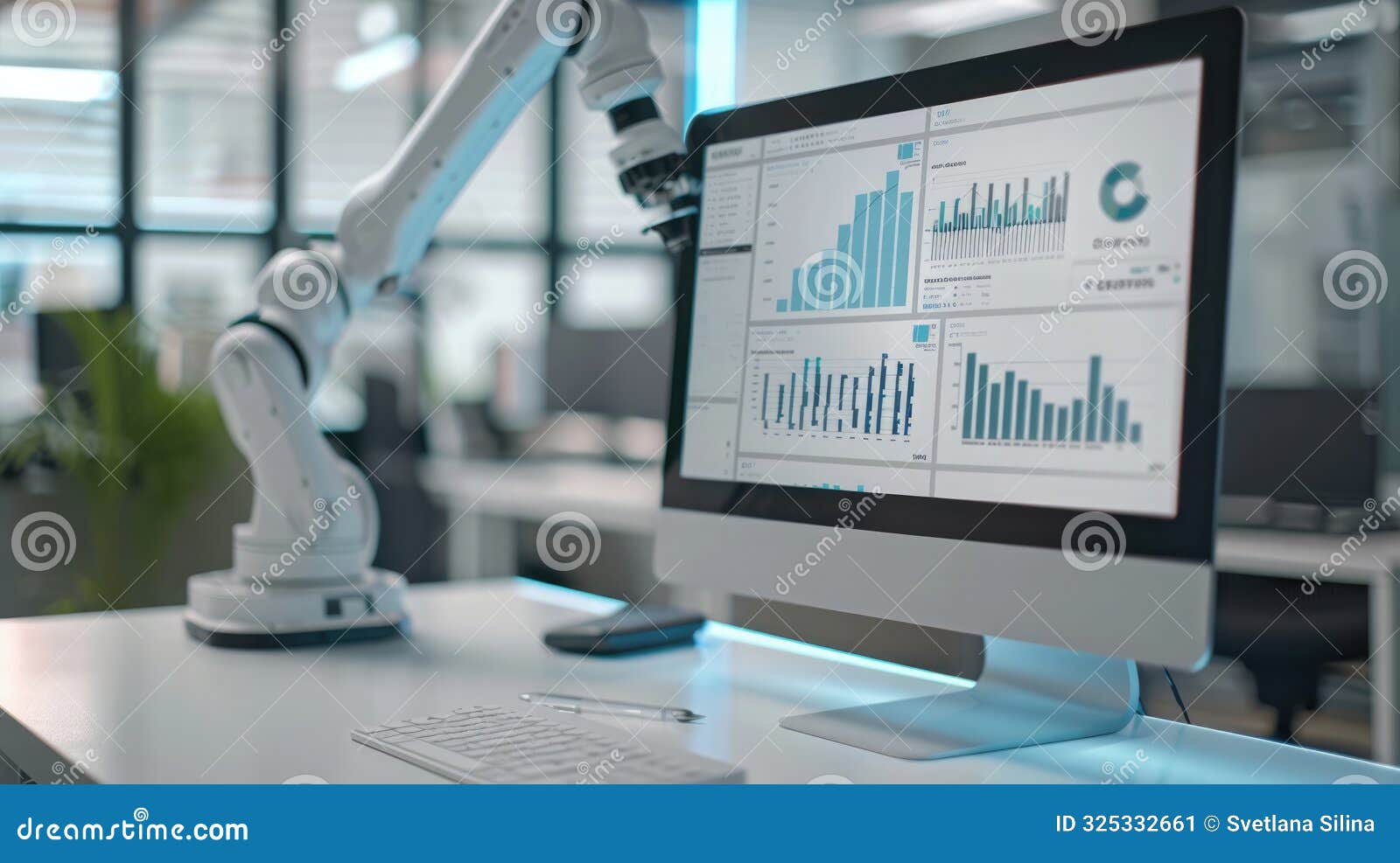 Automation Statistics Report Displayed on a Computer Screen with a ...