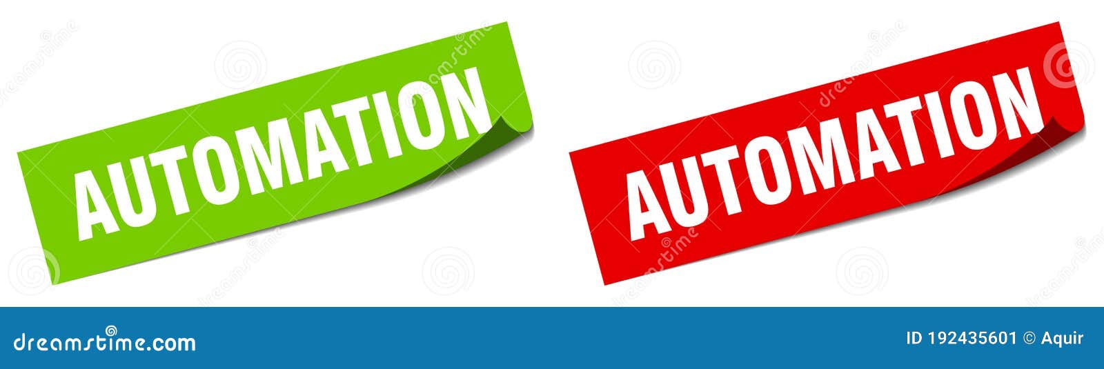 Automation Sticker. Automation Sign Set Stock Vector - Illustration of ...