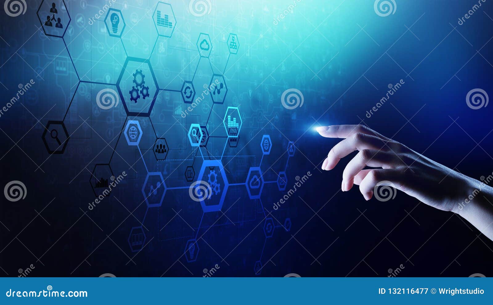 Automation System Structure on Virtual Screen. Smart Manufacturing ...