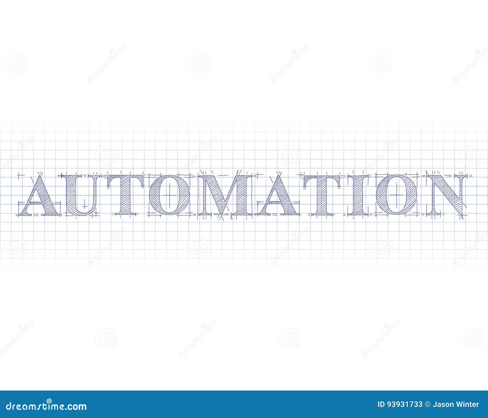 Automation Technical Word stock vector. Illustration of industry - 93931733