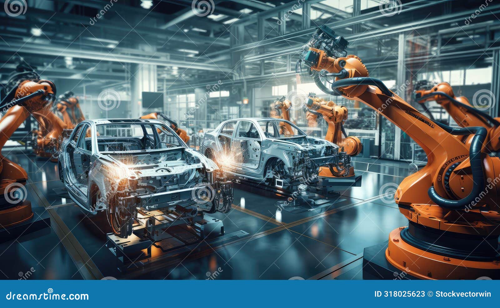 Automation Technology Implementation Stock Illustration - Illustration ...