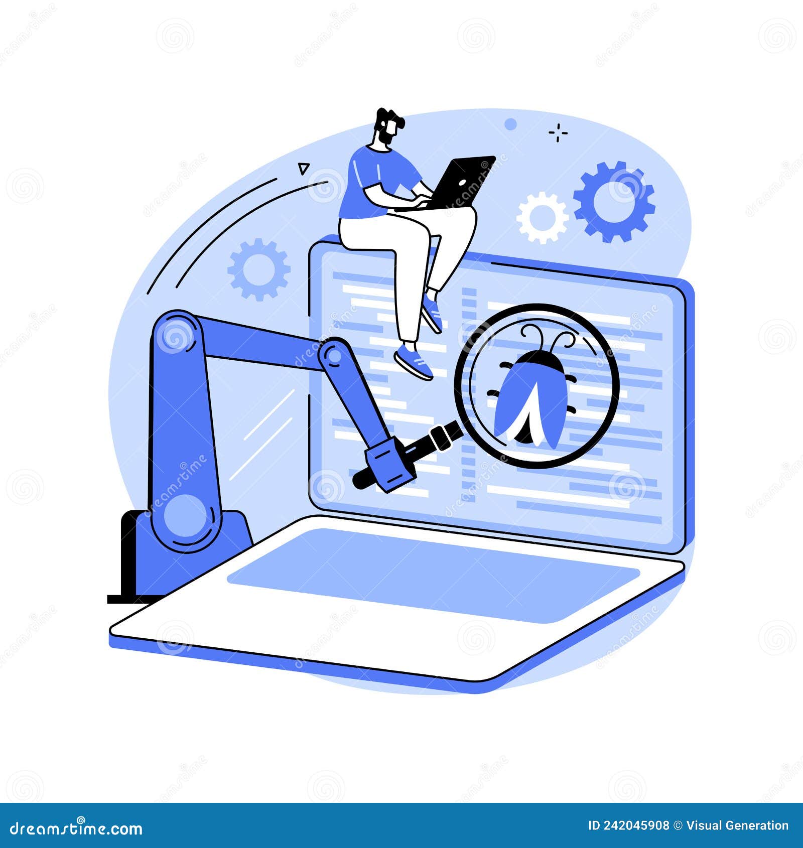 Automation Testing Abstract Concept Vector Illustration. Stock Vector ...