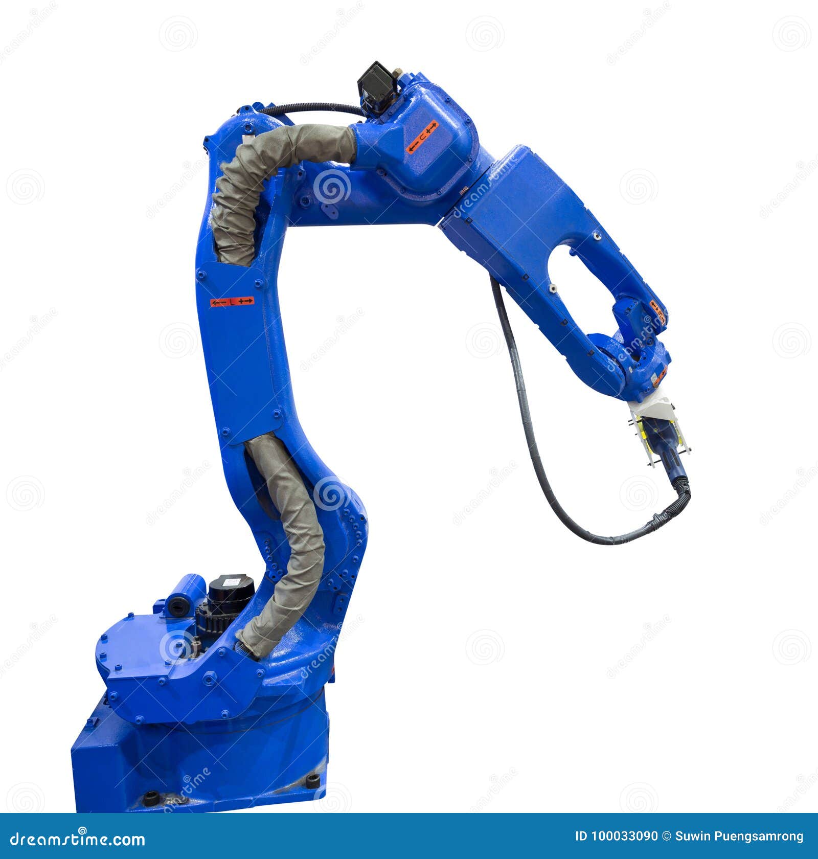 Automatisierter Roboterarm Mit Scanner 3D in Der Automobilindustrie ...