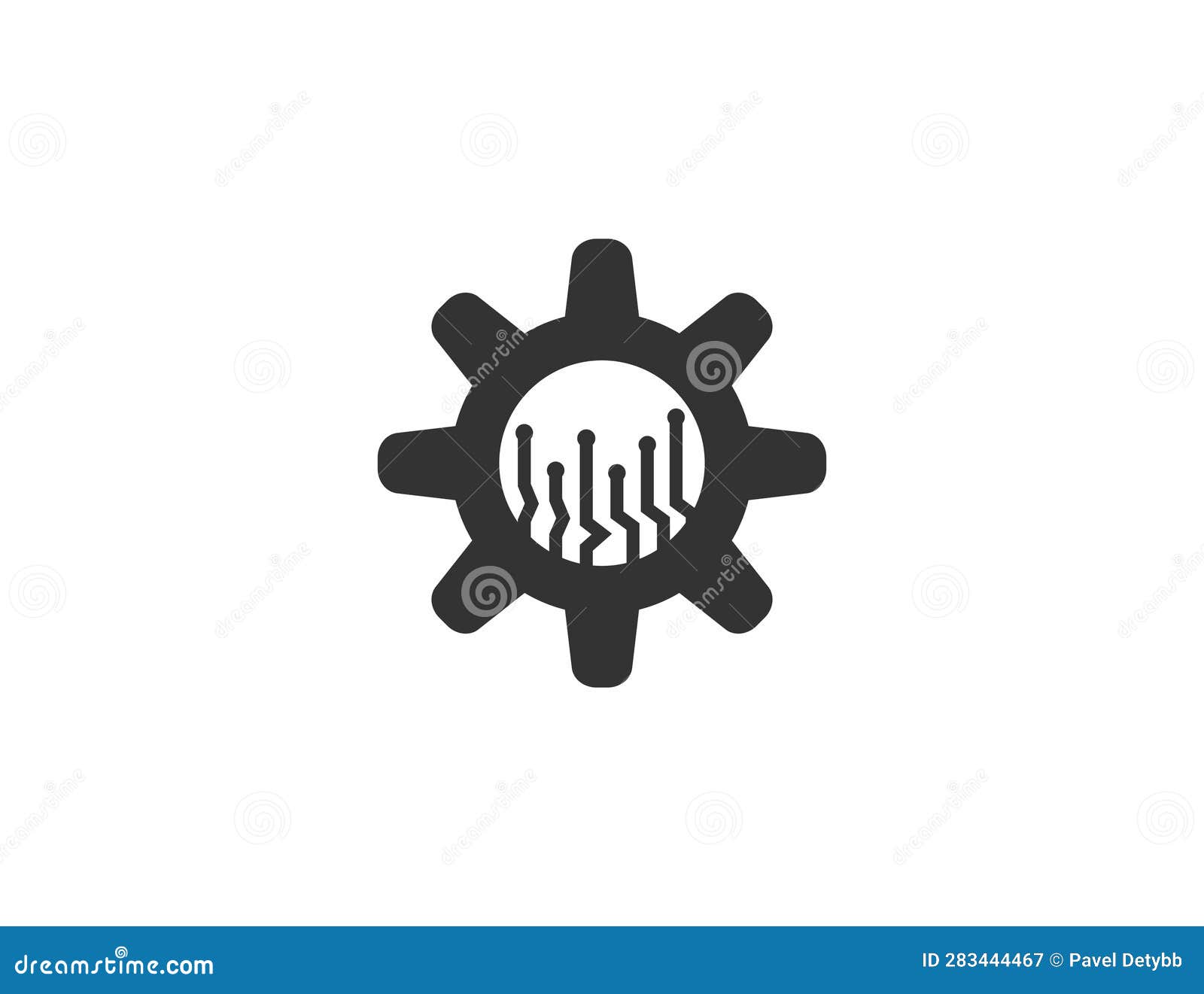 Automatism, Process, Gear Icon. Vector Illustration. Stock Vector ...
