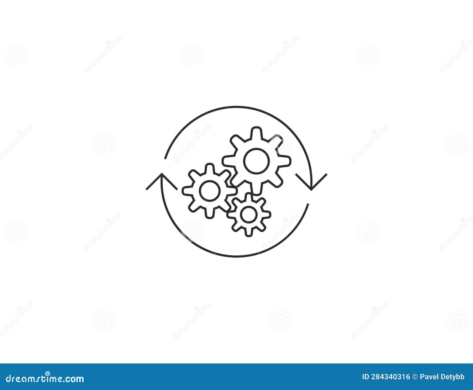 Automatism, Process Icon. Vector Illustration. Stock Vector ...